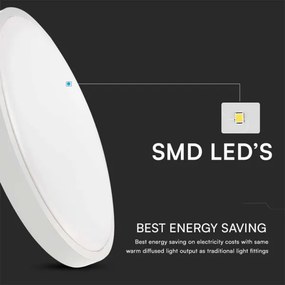 LED Koupelnové stropní svítidlo se senzorem LED/24W/230V 3000K IP44 bílá