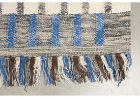 Modrý/hnědý bavlněný koberec 160x230 cm Hampton – Dutchbone