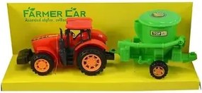 MaDe 07775 Traktor s vlečkou, na setrvačník / 10 x 29 x 9cm / od 3 let
