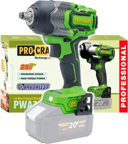 Procraft PWA36bb 20V - akumulátorový rázový utahovák (bez akumulátoru a nabíječky)