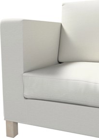 Potah na pohovku IKEA  Karlanda 3-místná nerozkládací, krátký barva šedá látka lesklé, pletený vzor, sametová