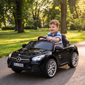 AIYAPLAY Mercedes-Benz elektrické auto pro děti s dálkovým ovládáním, černé