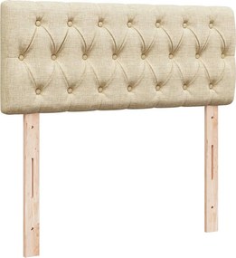 Box spring postel s matrací krémová 120x190 cm textil 3287019