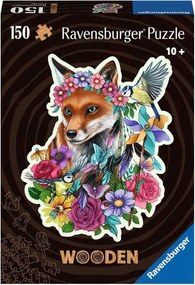 RAVENSBURGER DŘEVO Puzzle 150 dílků Barevná liška 27x20cm skládačka 2417512