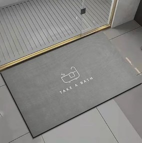 Rychleschnoucí koupelnová předložka - obdélník Rozměr: 40x60 cm, Varianta: černá s nápisem Take a Bath