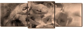 Obraz na plátně - Akvarel, kytice máků, reprodukce- panoráma 5270FD (150x50 cm)