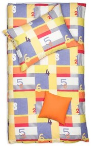 SCANquilt povlečení TREND číslice barevná 140 x 200/70 x 90 cm