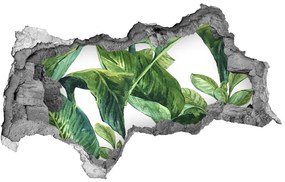 Wallmuralia Díra 3D foto tapeta nálepka Listí 95x73 cm