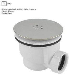 Mereo Mereo, Čtvrtkruhová sprchová vanička, R550, bez nožiček, litý mramor, CV15M