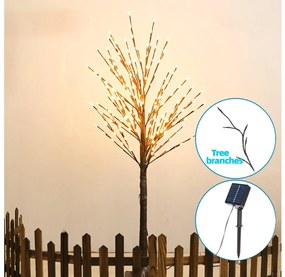Aigostar B.V. Aigostar - LED Solární dekorace 64xLED/3,2m IP65 teplá bílá strom B1020137W
