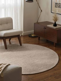 ELLE Decoration, Kusový koberec Lyon Beans 106315 Natural Beige kruh z kolekce Elle, 200x200 (průměr) kruh, béžová, ložnice