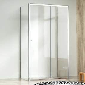NICOL COMBI II Chrom 90x90x90 Čiré Sprchový kout s posuvnými dveřmi