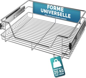 Výsuvný koš do skříňky 60cm šířka skříňky vnější rozměr