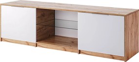 TV stolek dub kraft / bílý Asti