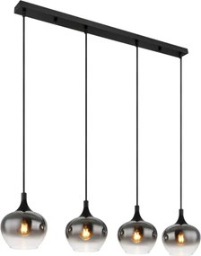 Globo 15548-4H - Lustr na lanku MAXY 4xE27/40W/230V černá