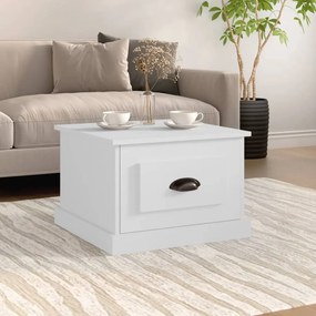 Konferenční stolek bílý 50 x 50 x 35 cm kompozitní dřevo - Default Title