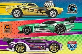Trefl - Puzzle - Hot Wheels: Závod / 60 dílků / 33 x 22 cm / věk 4+