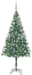 Umělý vánoční stromek s LED sadou koulí a šiškami 180 cm,  3077700 HangarStore.cz