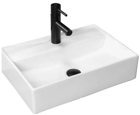 REA-U5000 - Umyvadlo na desku VALERIA 35,5x50,5 cm keramika/lesklá bílá REA-U5000