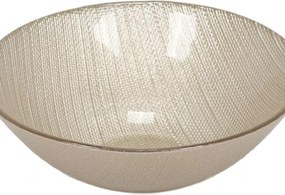 Skleněná mísa SERVING 15 cm champagne