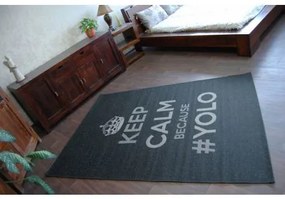 koberec SIZAL FLOORLUX 20276 YOLO černý / stříbro velikost 160x230 cm | krásné koberce cz