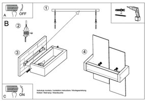 Sollux SL.0077 - Nástěnné svítidlo FENIKS 1 1xE27/60W/230V přírodní dřevo