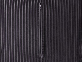 Puf 50 x 50 x 30 cm tmavě šedý MUKKI Beliani