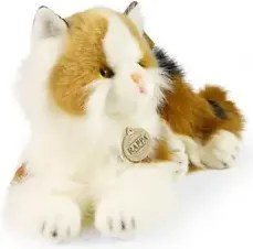 Rappa Plyšová kočka calico trojbarevná 30 cm / ECO-FRIENDLY / od 0 let