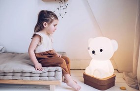OnaDnes -20% Bílá plastová dětská LED lampa Mr. Maria Boris 36 cm