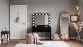 Ral Toaletní stolek s osvětlením GLAMOUR 1 Barva/ dekor: Černá