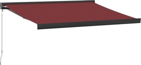 Ručně zatahovací markýza burgundská 350 x 250 cm 3215319