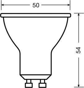 LED žárovka GU10 PAR16 OSRAM VALUE 4,5W (35W) teplá bílá (2700K) reflektor 120°