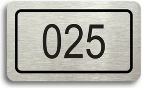 ACCEPT Číslo na dveře - typ 06 (50x30mm) - bílá tabulka - barevný tisk
