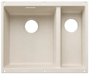 Blanco Subline 340/160 - Silgranitový dřez, 53x40 cm, dřez vlevo, jemná bílá 527820