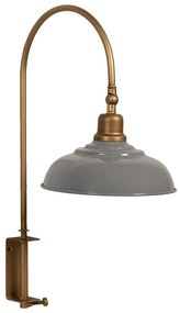 Šedá retro nástěnná lampa Millo - 33*21*48 cm E14/max 1*60W