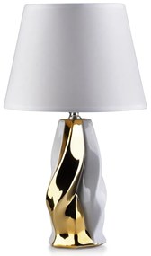 Mondex Lampa Lara 39 cm bílá/zlatá
