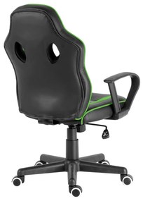 Dětská herní židle NEOSEAT HURRAY černo-zelená