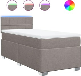 Box spring postel s matrací taupe 90x190 cm textil 3288047