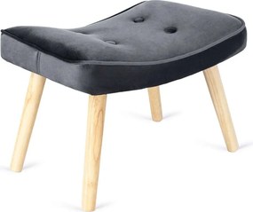 Křeslo Hatren Velvet, šedá