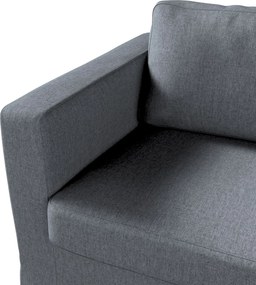 Potah na pohovku IKEA  Karlstad 3-místná, nerozkládací, dlouhý barva šedá látka pletený vzor
