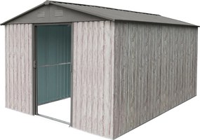 Zahradní domek BestBerg ZDB-9SD / 9 m² / 279 x 324 x 211 cm / dekor bílé dřevo/šedá