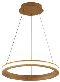 Brilagi - LED Lustr na lanku UMEA WOOD LED/30W/230V pr. 40 cm kaučukovník