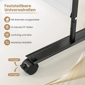 Costway Šestidílný skládací paraván 330 × 173 cm, bílý