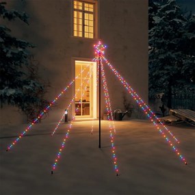 Vánoční světelný strom dovnitř i ven 400 LED barevný 2,5 m - Default Title