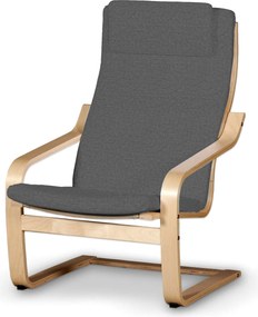 Sedák na křeslo IKEA Poäng II barva šedá látka pletený vzor