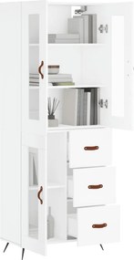 Skříň highboard bílá 69,5 x 34 x 180 cm kompozitní dřevo 3198569