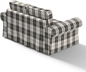 Potah na pohovku IKEA Backabro 2-místná, rozkládací barva černá látka pletený vzor, vzorované