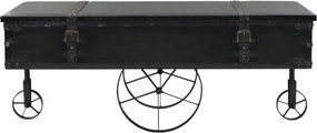 vidaXL Konferenční stolek na kolečkách černý 110 x 52 x 43 cm kompozit [345714]