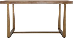 Jídelní stůl Ankara 150 cm hnědý/zlatý