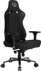 ULTRADESK Herní křeslo Throne černá / textil / 4D področky / 140 kg /